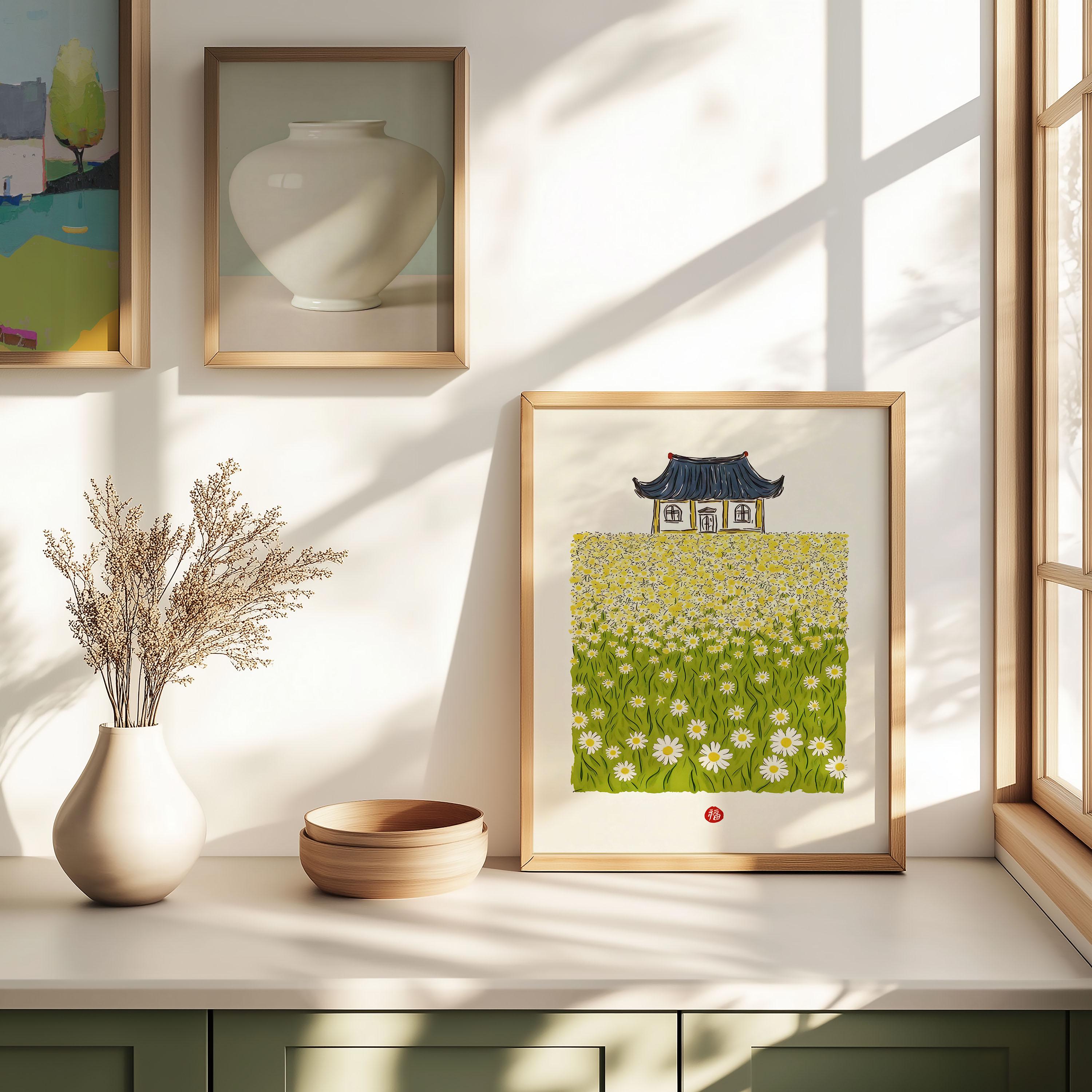 Korean Fortune Prints, Digital Download, Pastel Oil Painting, New Year ...