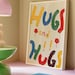Hugs and Hugs Prints, Digital Download, Oil Painting, Minimal Design ...