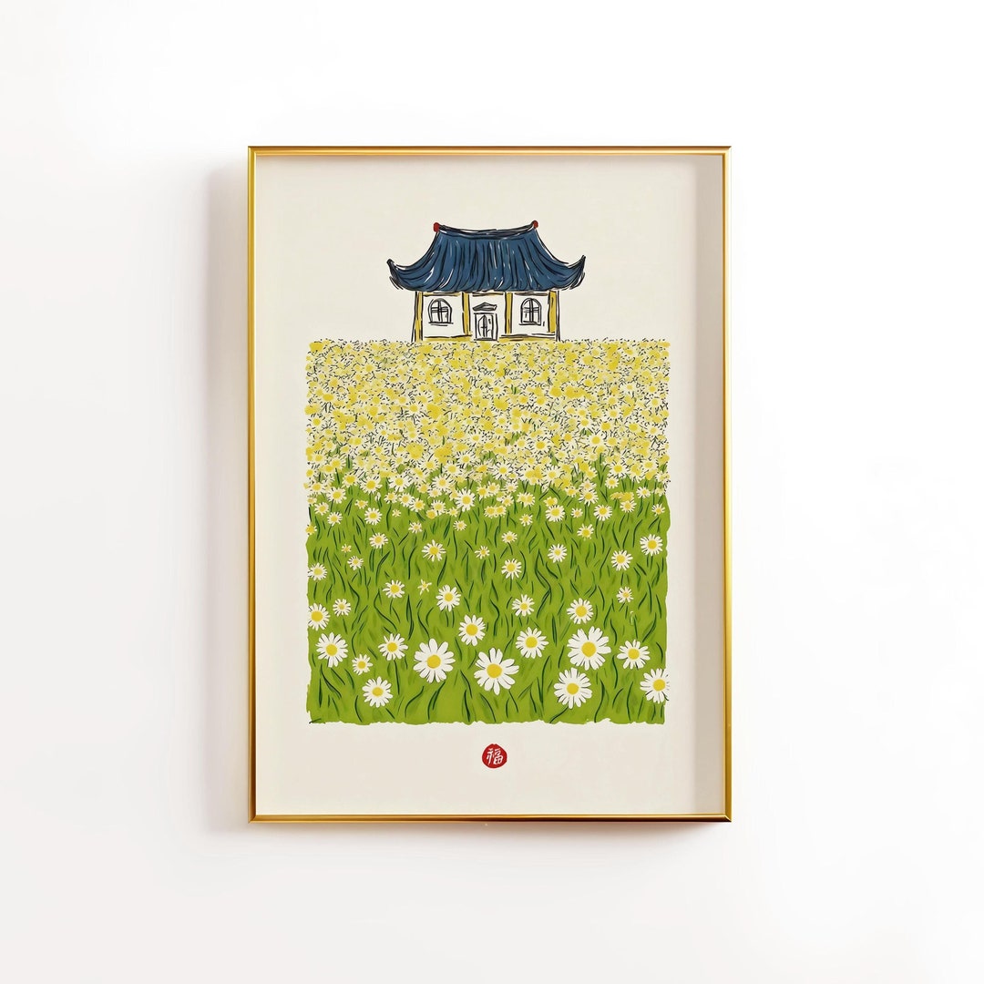 Korean Fortune Prints, Digital Download, Pastel Oil Painting, New Year ...