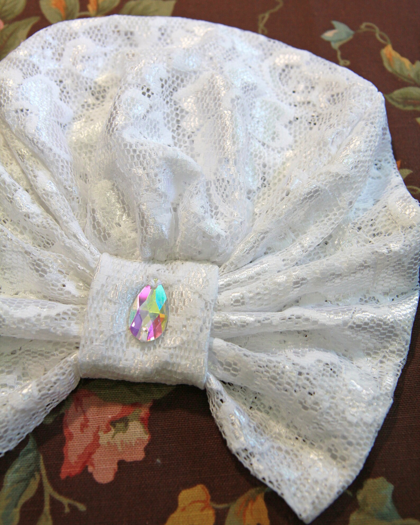 Lace Turban Black White or Ivory Bohemian Fashion Hair | Etsy