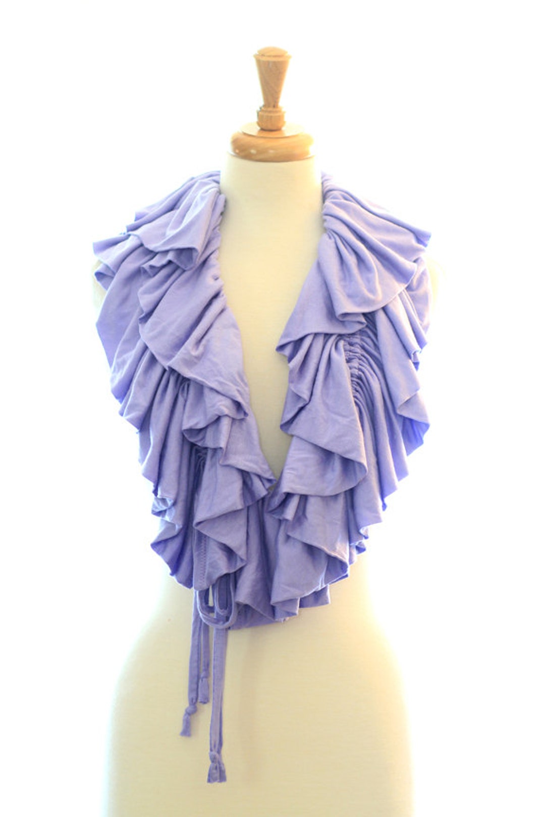 Jersey Knit Ruffle Scarf in Lavender - Available in 24 Colors by ...