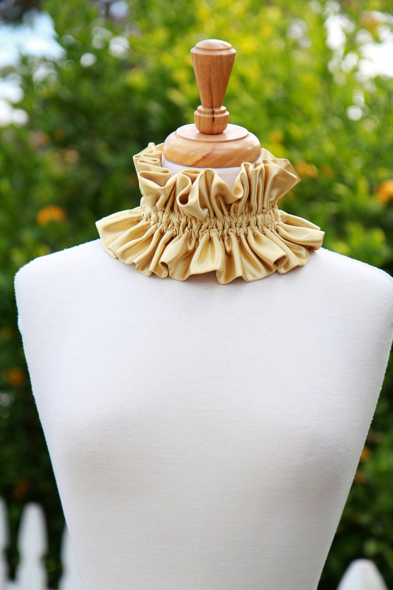 Gold Satin Statement Collar Ballet or Dance Collars - Etsy