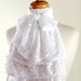 Jabot Collar in White, Ivory, or Black Lace - Edwardian, Victorian, or ...