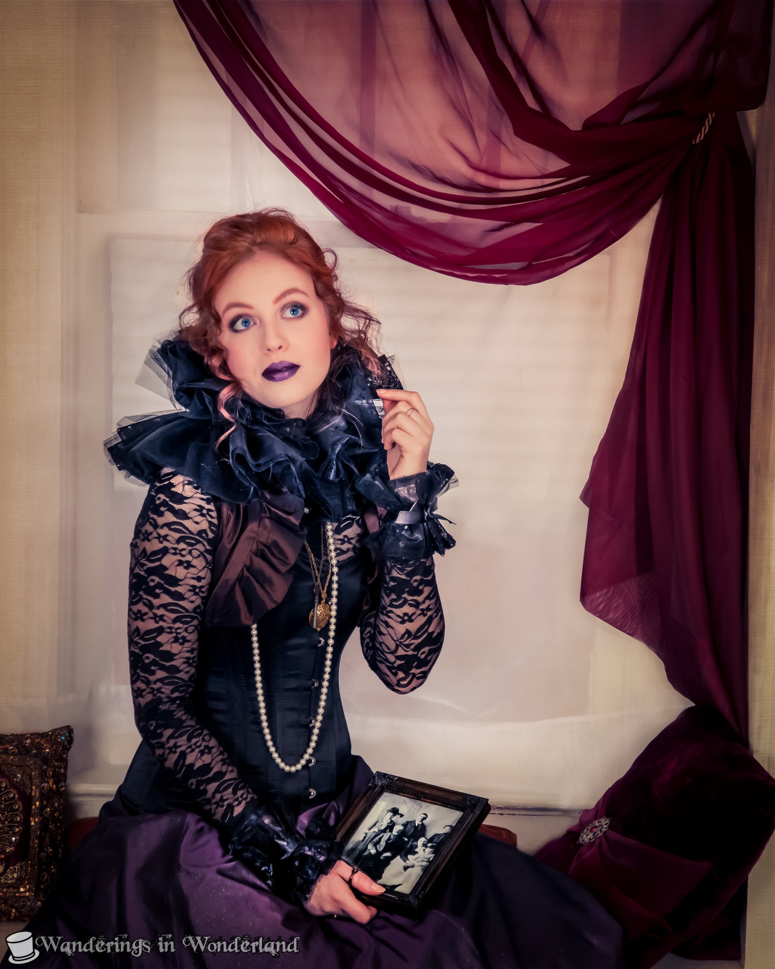 Black Lace Cuffs Victorian Style Wrist Cuff With Tulle | Etsy