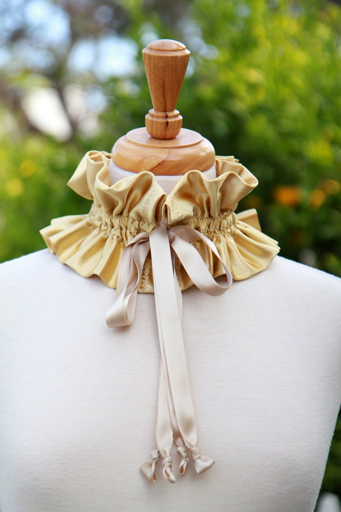 Gold Satin Statement Collar Ballet or Dance Collars - Etsy