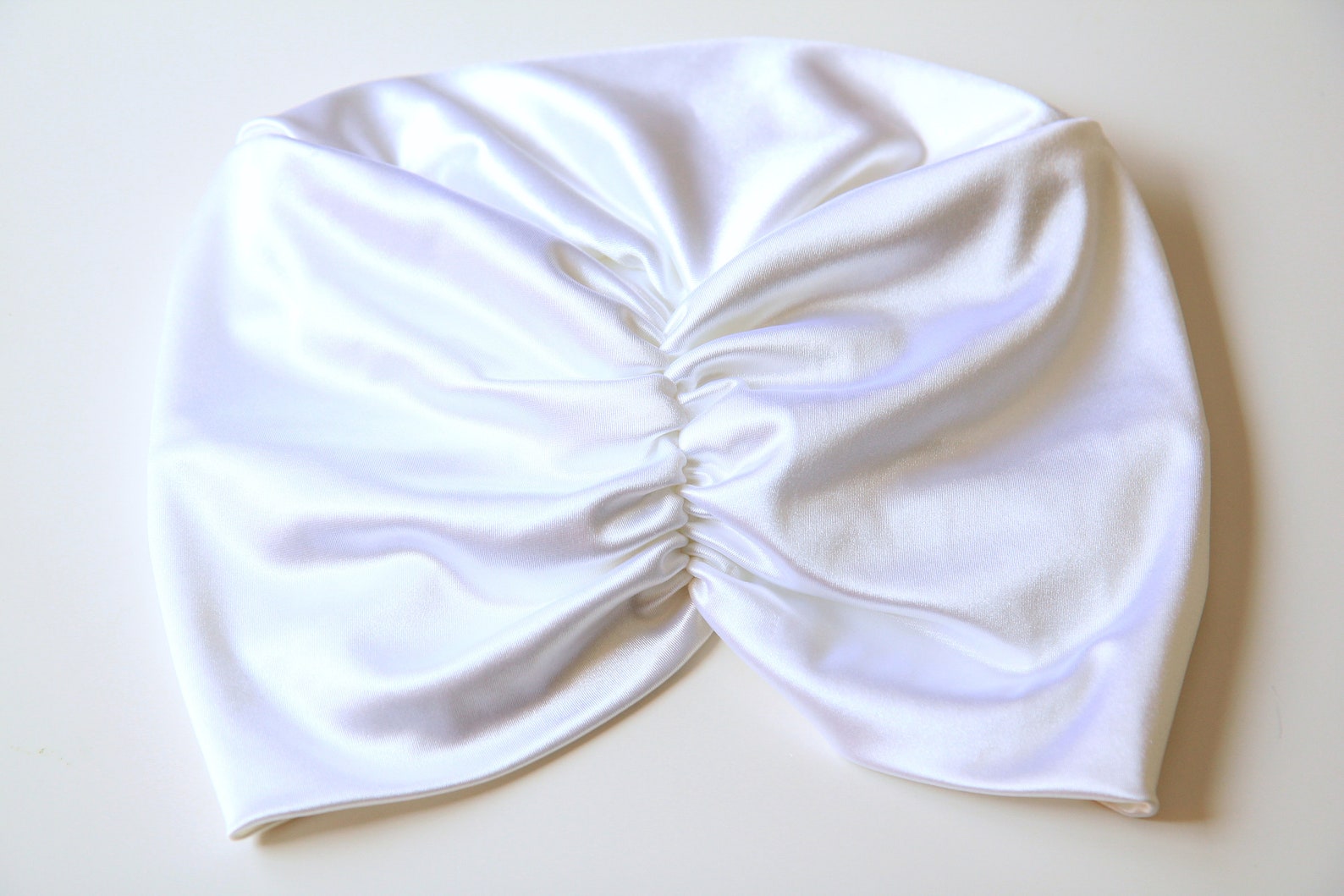 White Satin Turban - Wedding Turbans- Women’s Turban Headwrap With ...
