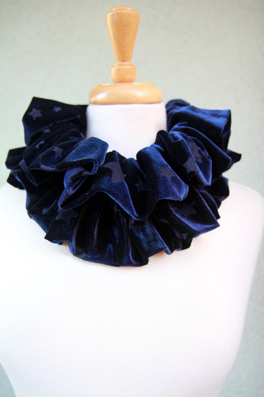 Navy Blue Stars Velvet Collar - Victorian Style Fashion Collars - Women ...