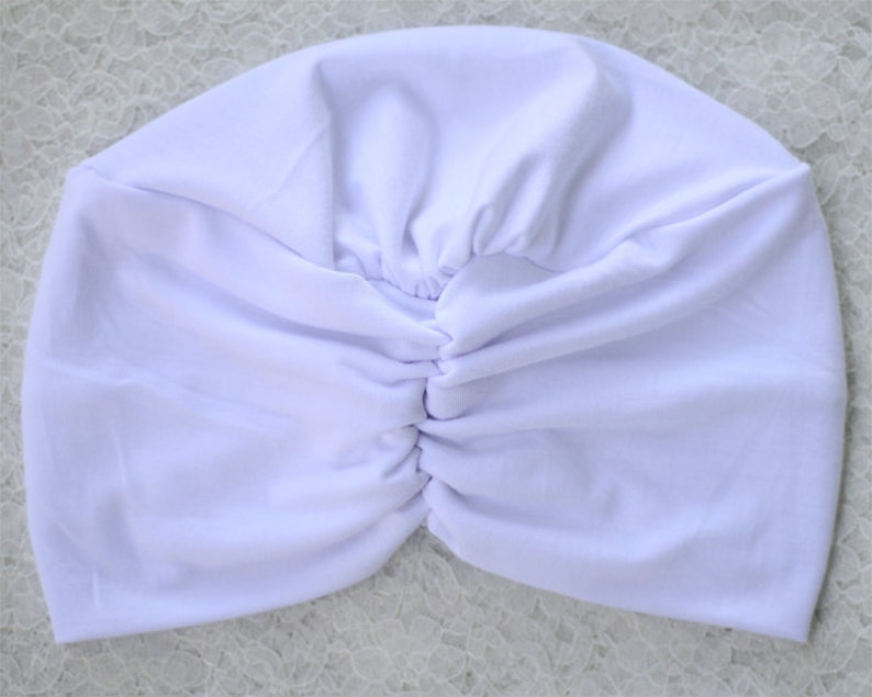 White Turban - Kundalini Yoga Turban - Hair Turbans for Women - Jersey ...