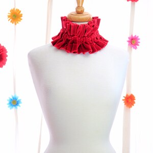 Red Velvet Collar - Victorian Style Fashion Collars - Women's Velvet ...