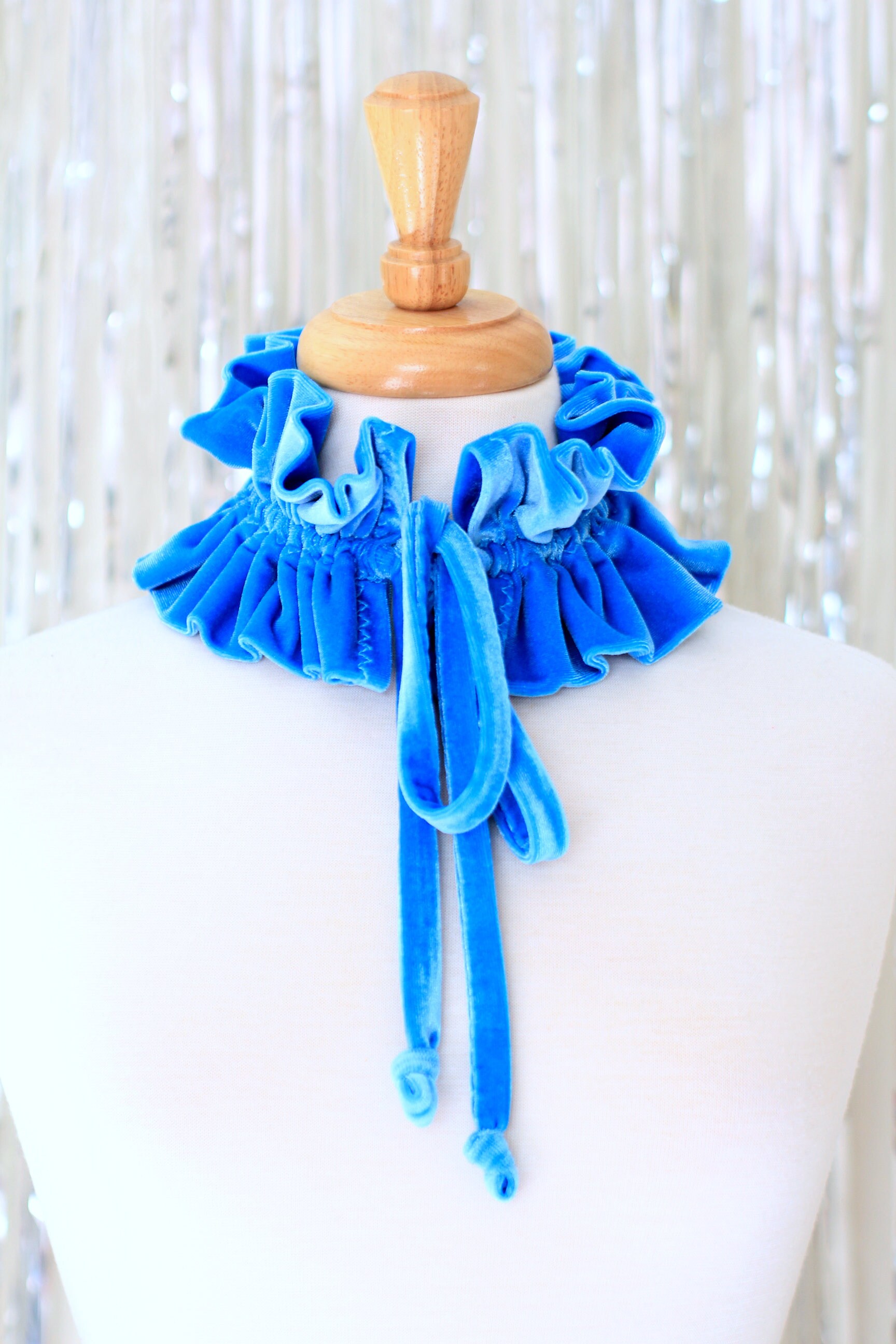 Grey Velvet Collar - Victorian Style Fashion Collars - Women's Neck ...