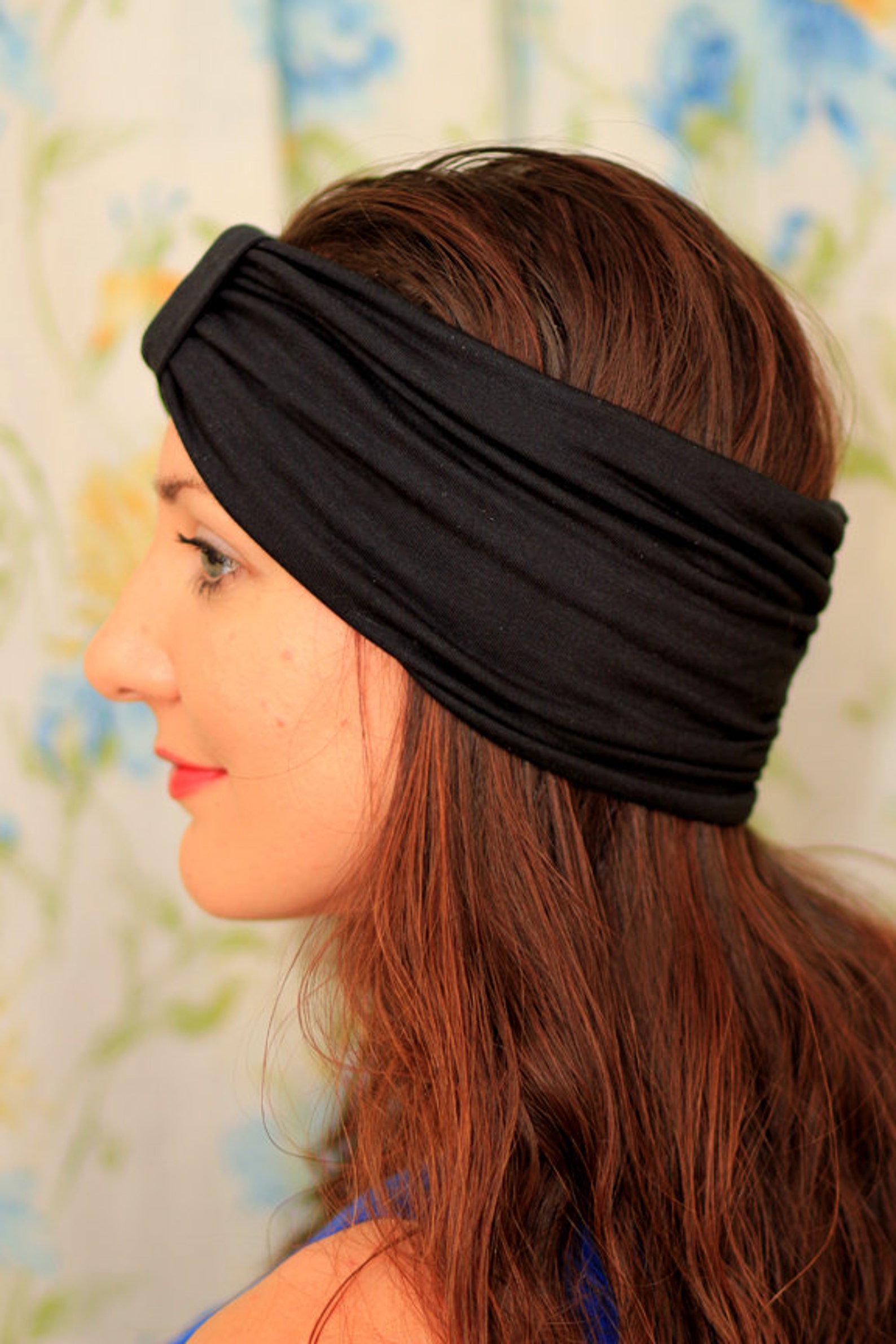 Turban Headband - Hair Warp in Chocolate Brown Jersey Knit - Boho Style ...