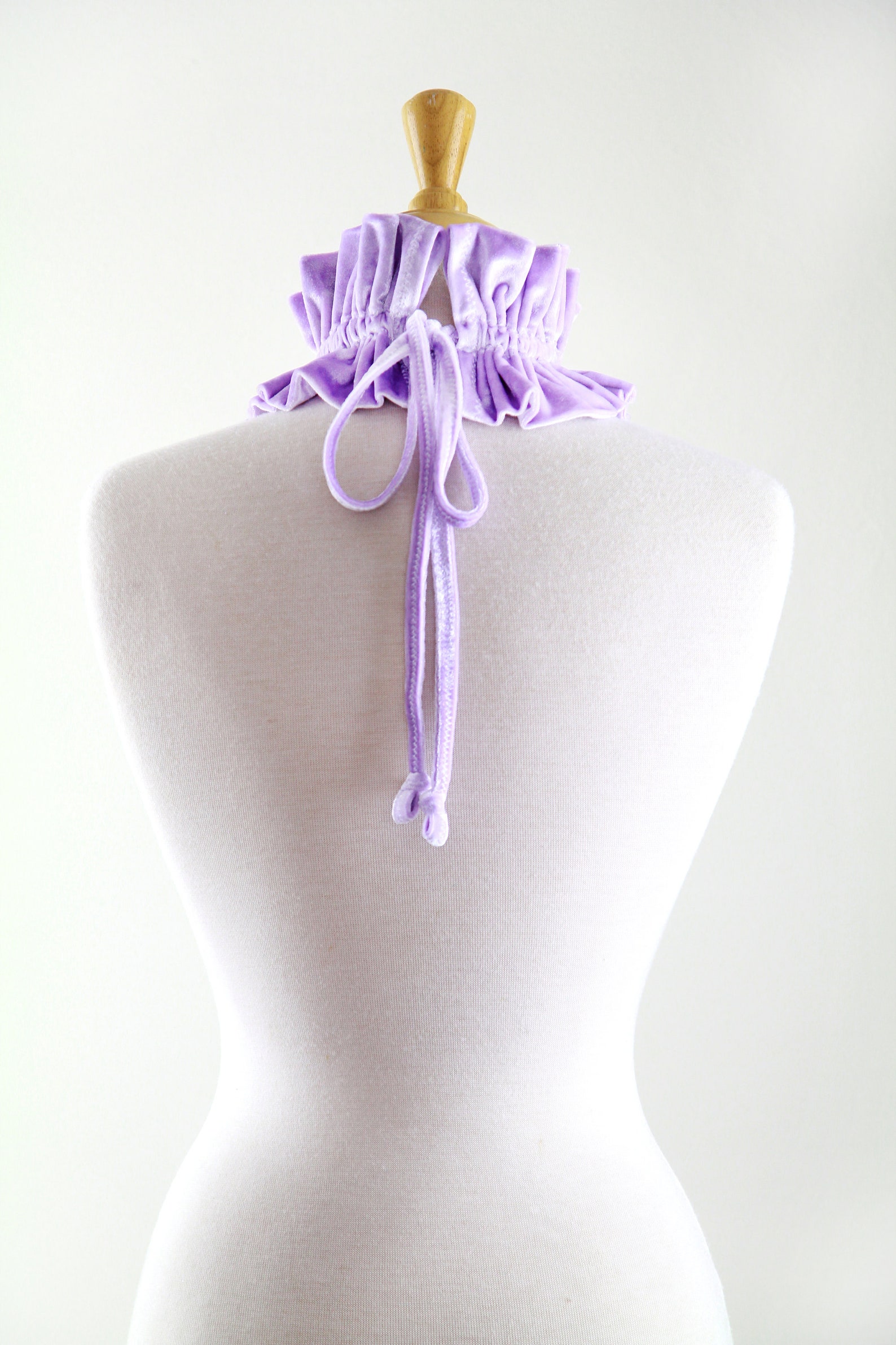Lilac Lavender Crushed Velvet Collar - Victorian Style Choker Collar ...