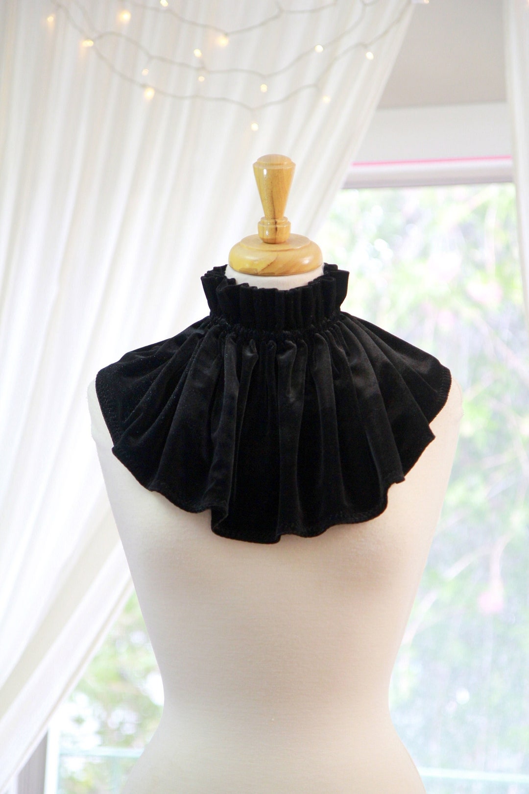Black Velvet Collar - Victorian Inspired Statement Collar or Neck Frill ...