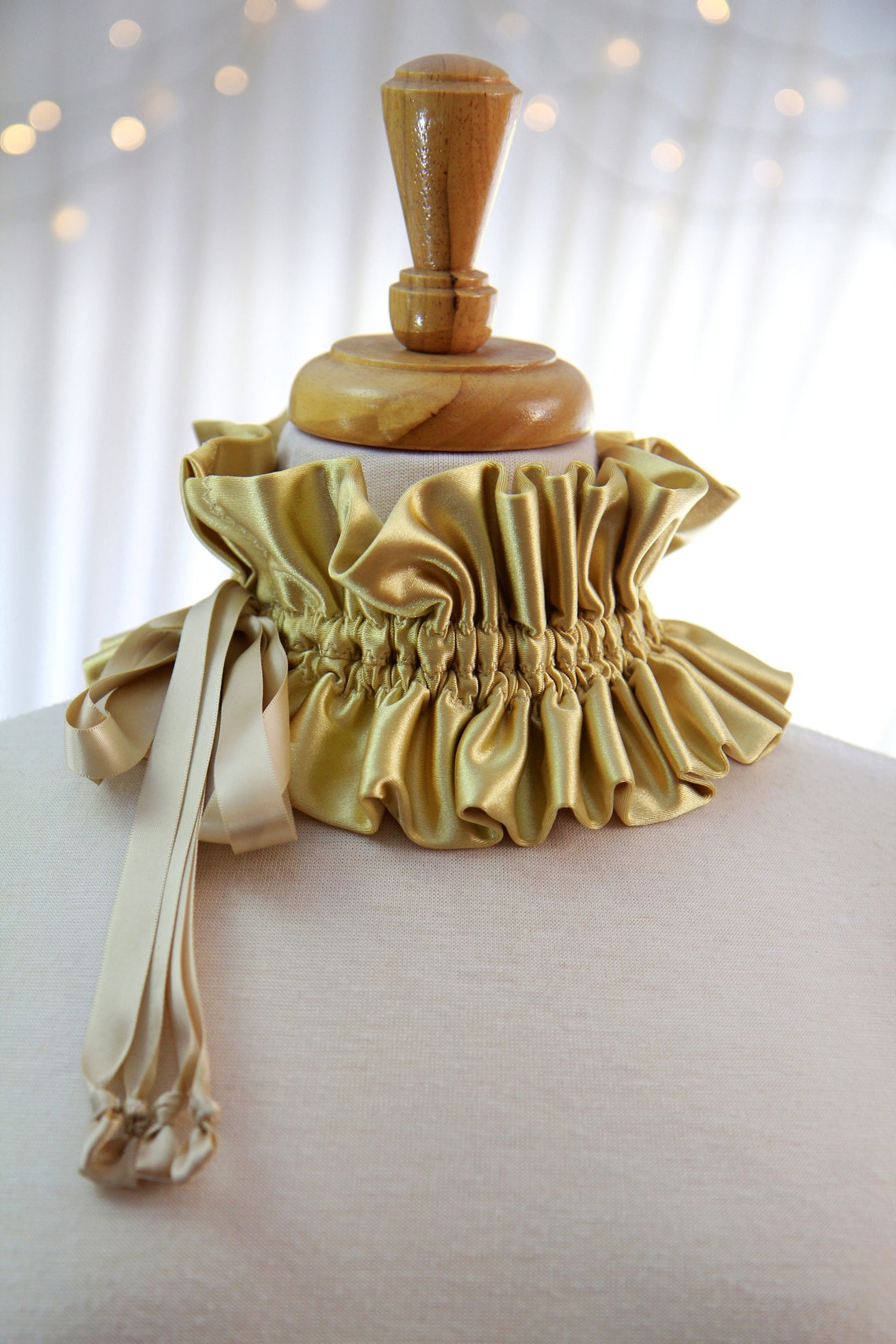 Gold Satin Statement Collar Ballet or Dance Collars - Etsy