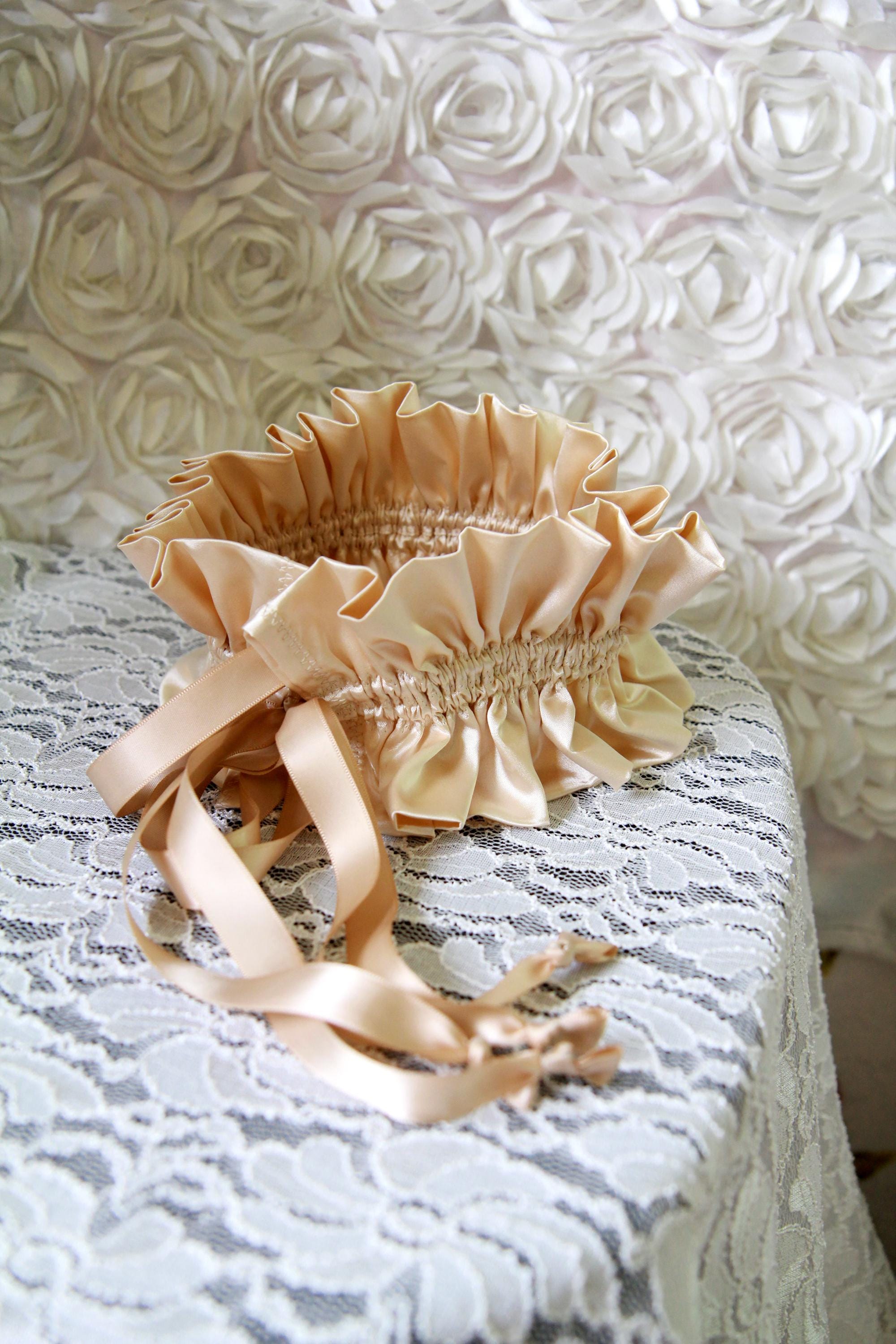 Victorian Choker Collar in Champagne Satin Charmeuse - Edwardian ...