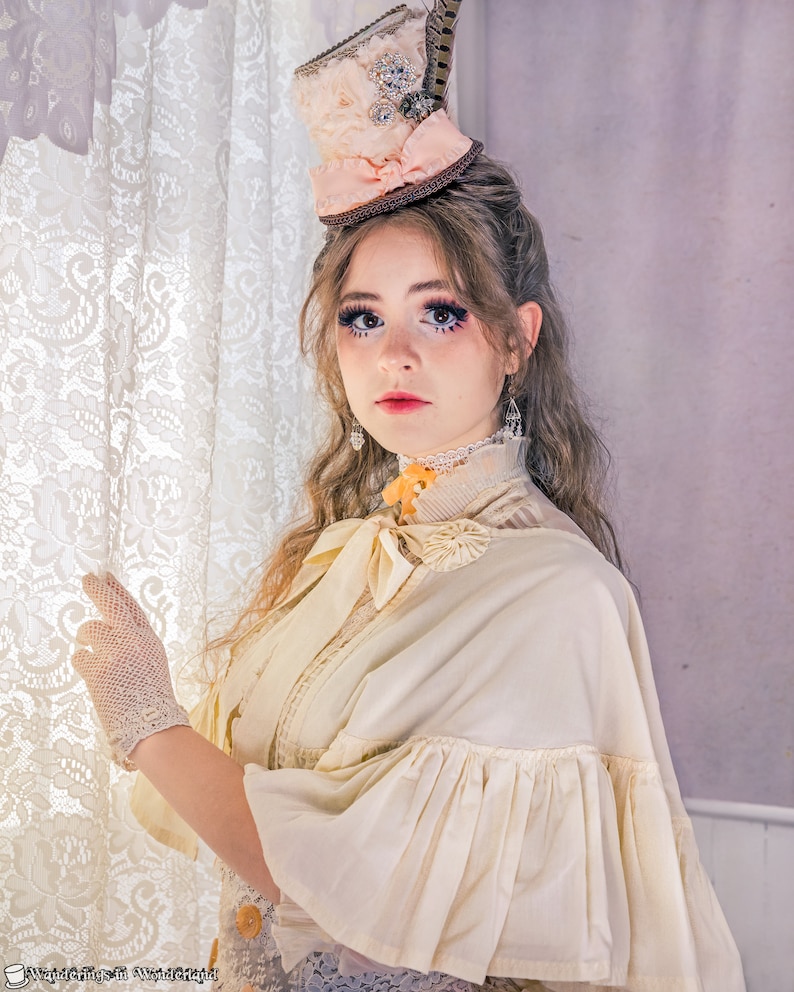 Women's Cape With Ruffles Victorian Fashion Accessory in - Etsy