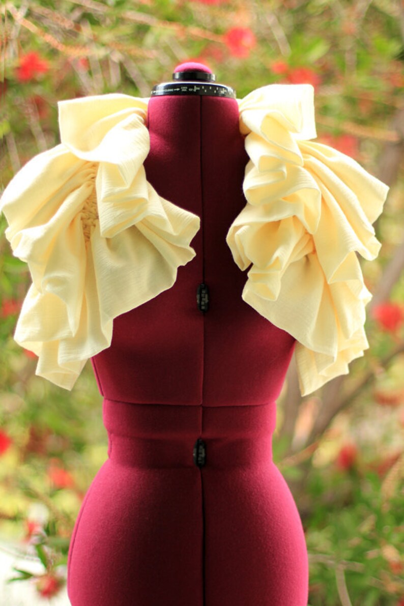 Ruffle Scarf Cream Cotton Gauze Cowl Victorian Fashion - Etsy