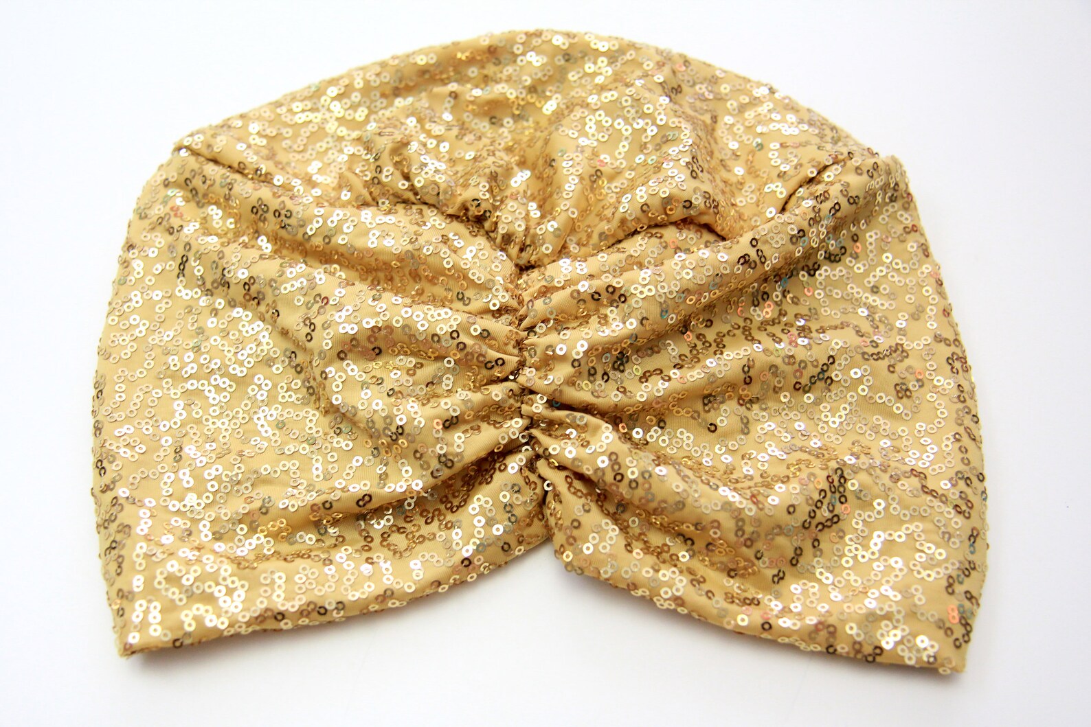 Gold Sequin Turban - Women's Turban Headwrap With Sequins - Mardi Gras ...