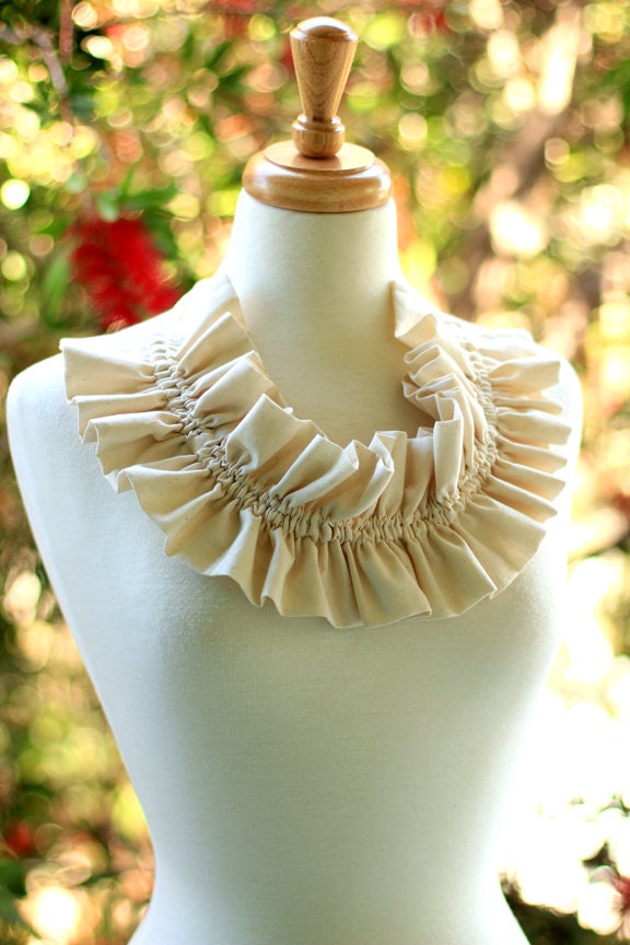 Victorian Fashion Collar Women's Ruffled Choker in Ivory - Etsy