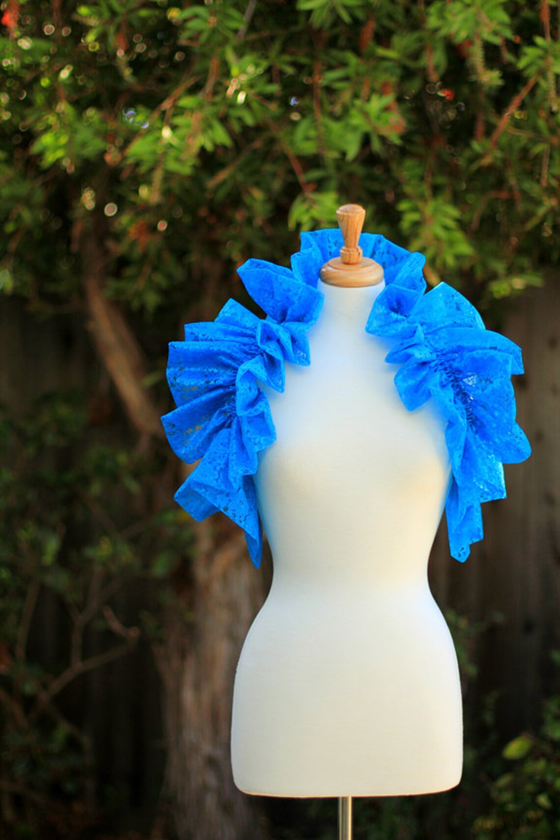 Turquoise Lace Collar Fashion Neck Ruff for Burlesque or | Etsy