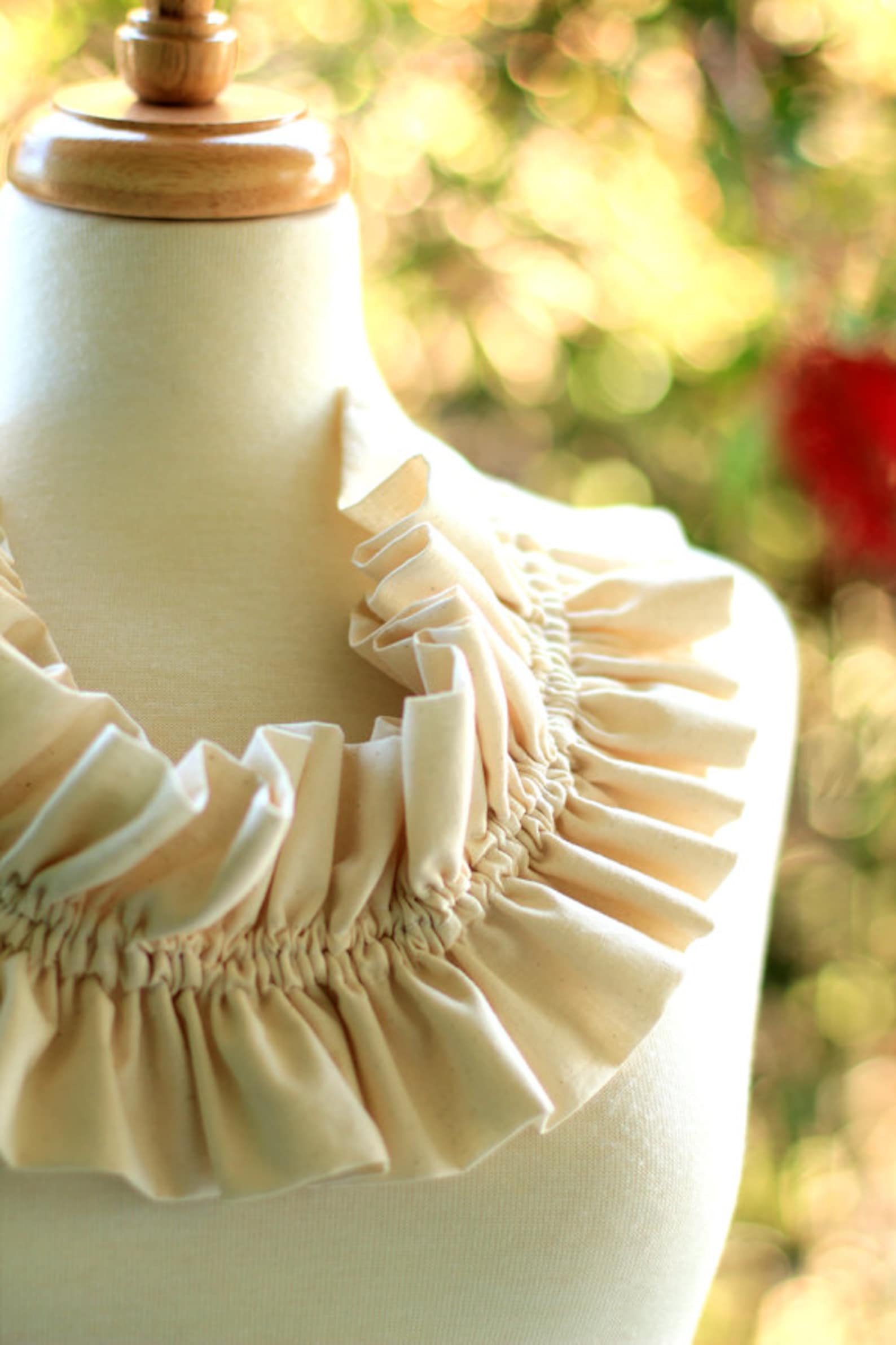Victorian Fashion Collar Women's Ruffled Choker in Ivory - Etsy