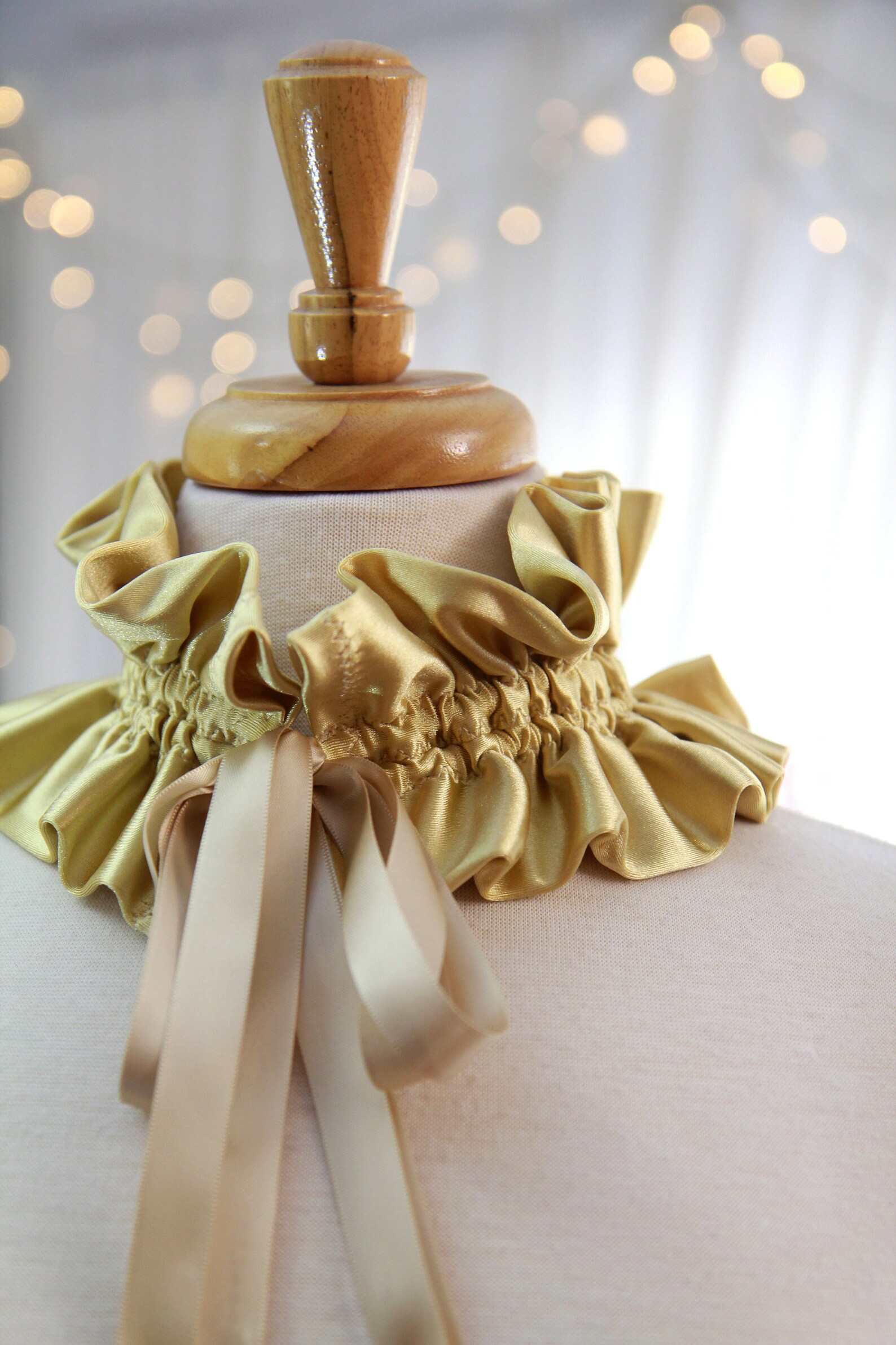 Gold Satin Statement Collar Ballet or Dance Collars - Etsy