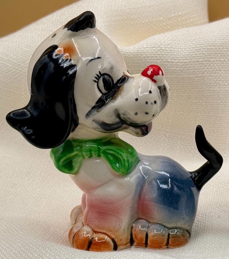 Vintage Anthropomorphic Artmark Circus Clown Dog Couple Salt & Pepper ...