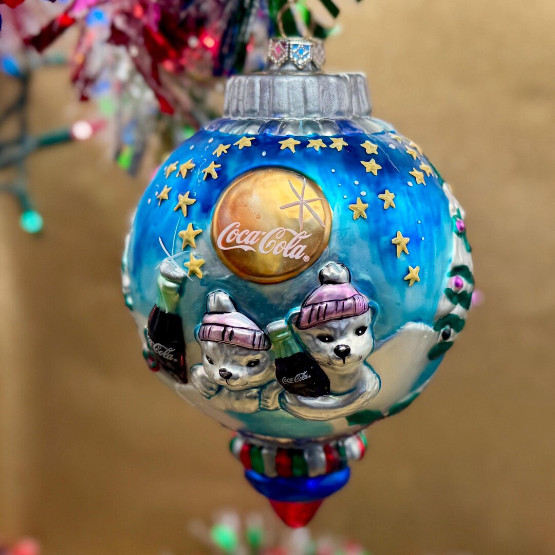 Vintage 2002/2003 Coca-cola Hand Blown Glass Collection Ornaments: "a ...