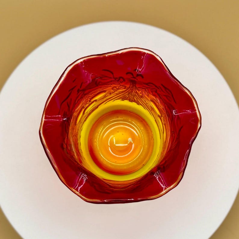 Vintage 1940s L.G. Wright Glass Amberina Wreathed Cherry Open Sugar ...