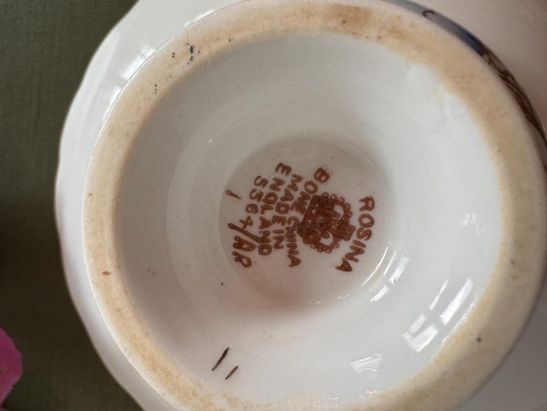 Antique Rosina Bone China Teacup and Saucer, Made in England - Etsy