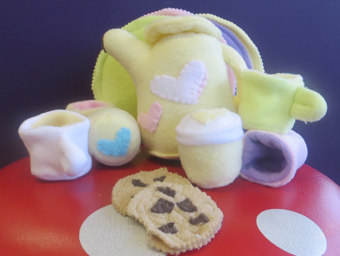 Tea and Me Plush Tea Set Sewing Pattern (.PDF Download) - Etsy