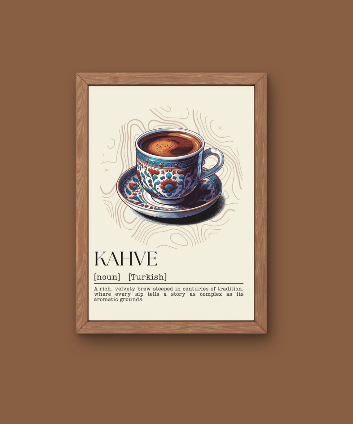 Turkish Coffee Print, Digital Download, Downloadable Print, Kahve ...