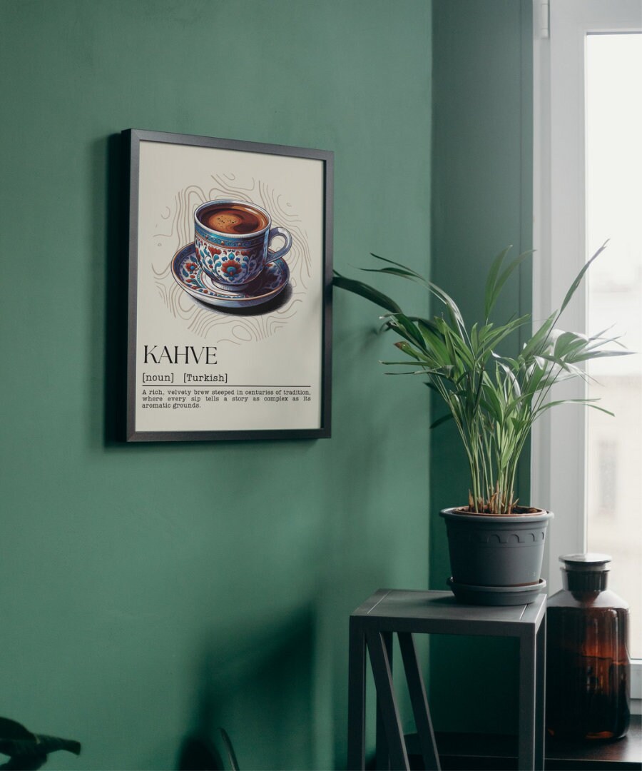 Turkish Coffee Print, Digital Download, Downloadable Print, Kahve ...