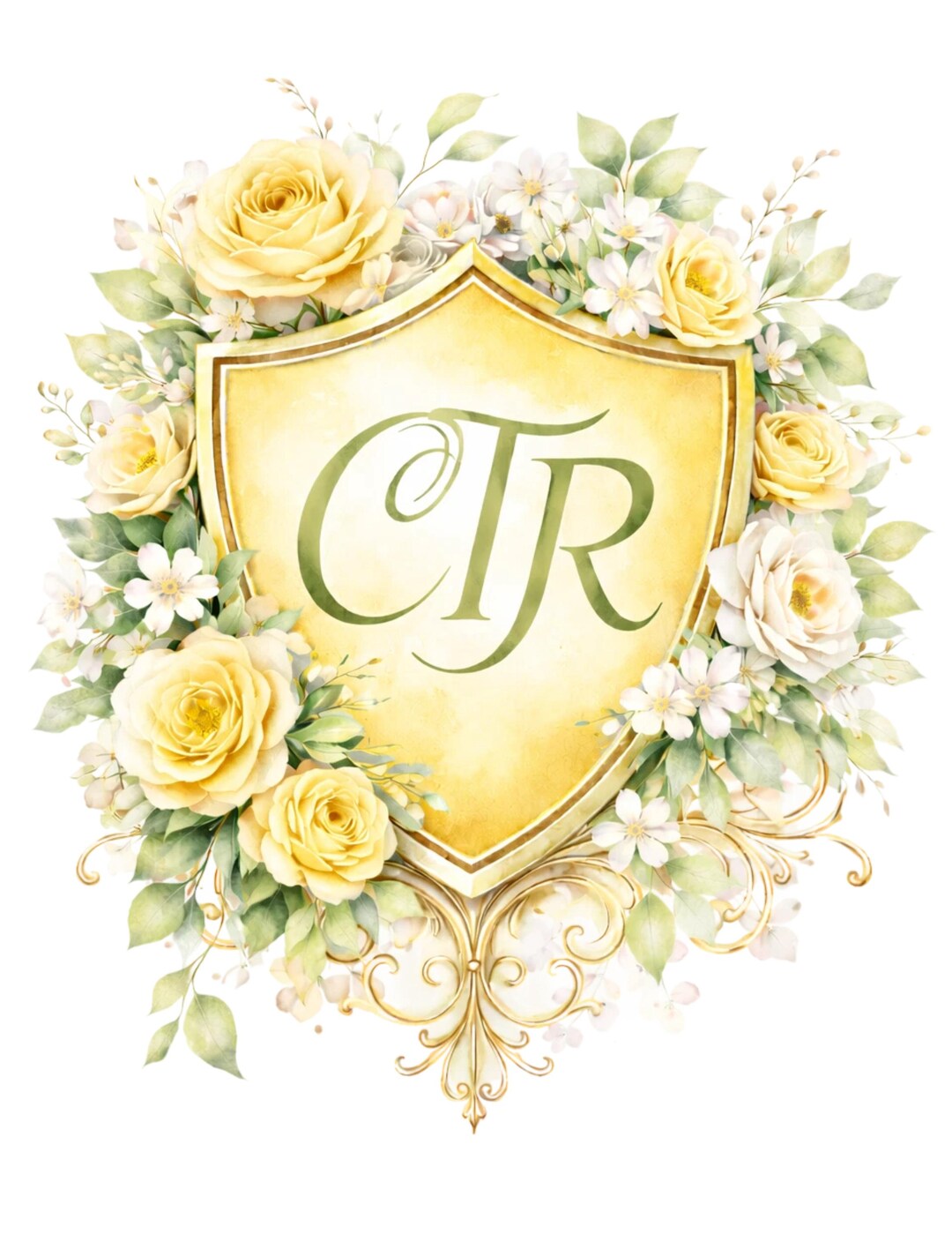 CTR Shield Floral Art, Baptism Gift, LDS Printable (digital Download ...
