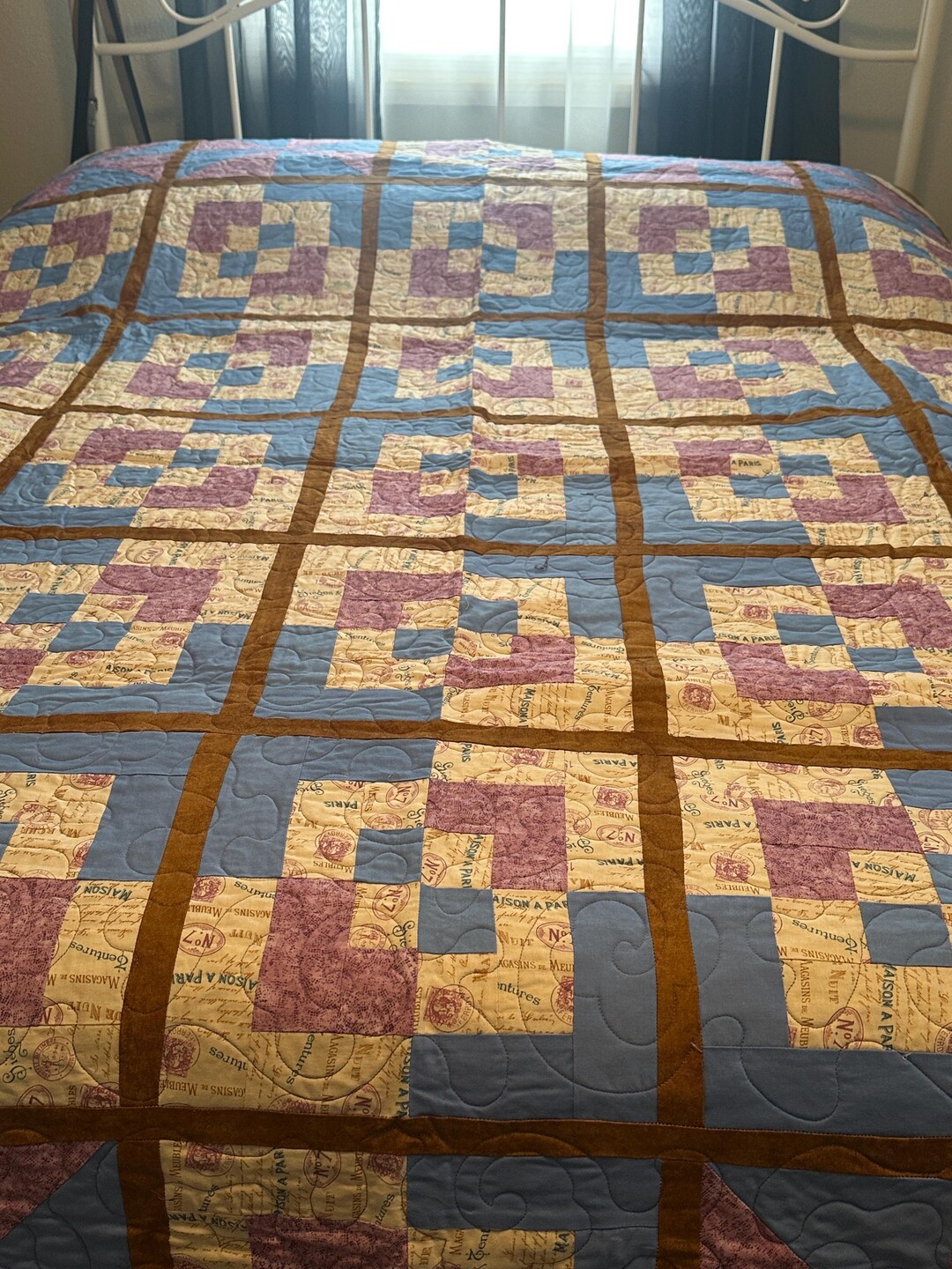 Bento Box and Pinwheels Quilt Pattern. Measures 74 X 97 - Etsy