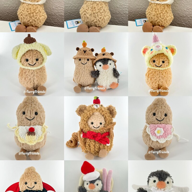 Jelly Cat Amuseable Peanut Outfit - Etsy