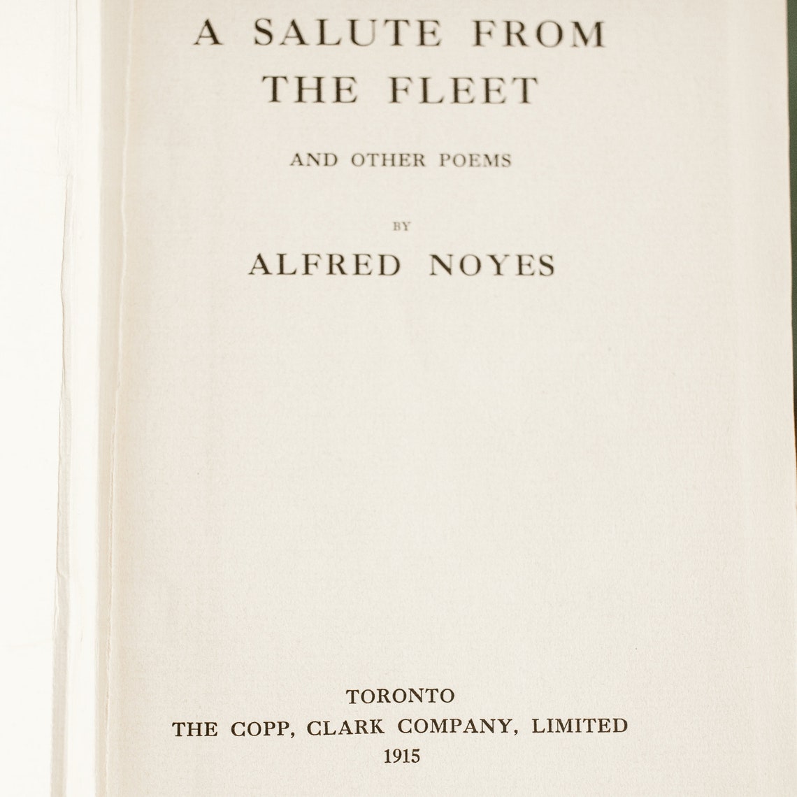 Alfred Noyes A Salute to the Fleet 1915 Poetry Rough - Etsy
