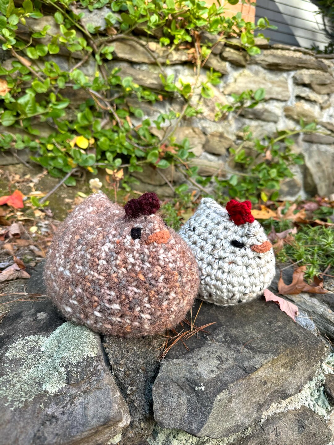 Handmade Crochet Plush Chicken - Cute Farm Animal Toy & Cozy Home Decor ...