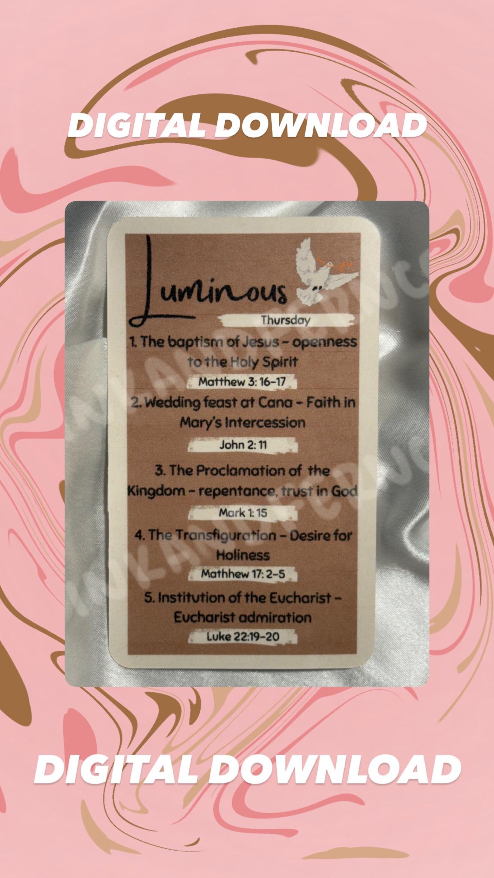 Printable Catholic Prayer Cards for Bible Study and Gifts - Etsy