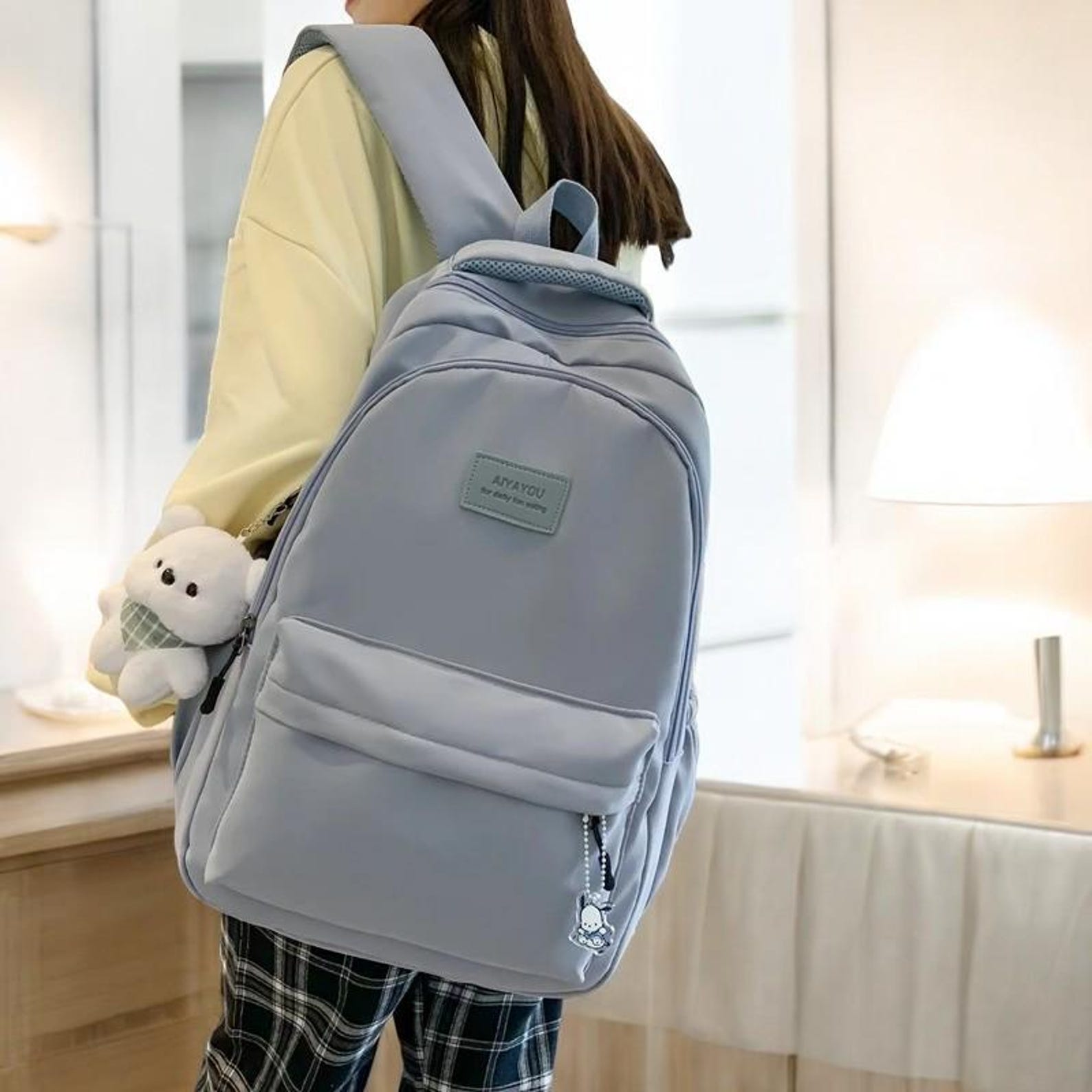 Trendy Waterproof College Backpack for Women and Men | High Capacity 20 ...