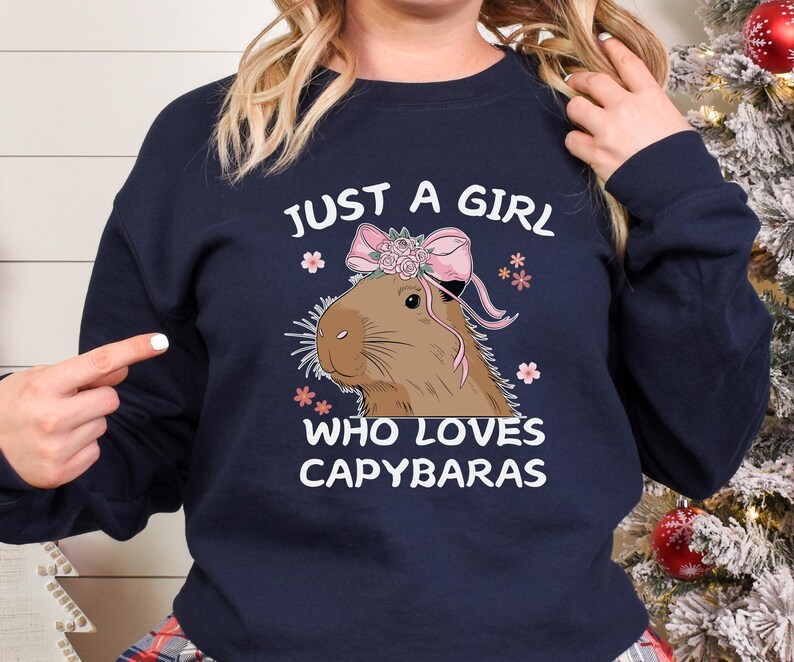 Cute Capybara Shirt, Capybara Funny Memes, Capybara Retro Shirt Just A ...