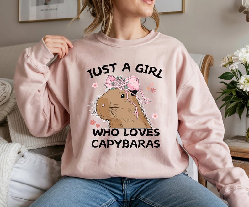 Cute Capybara Shirt, Capybara Funny Memes, Capybara Retro Shirt Just A ...