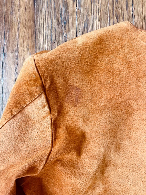 Burned orange suede jacket from the 80’s • Size M - Gem
