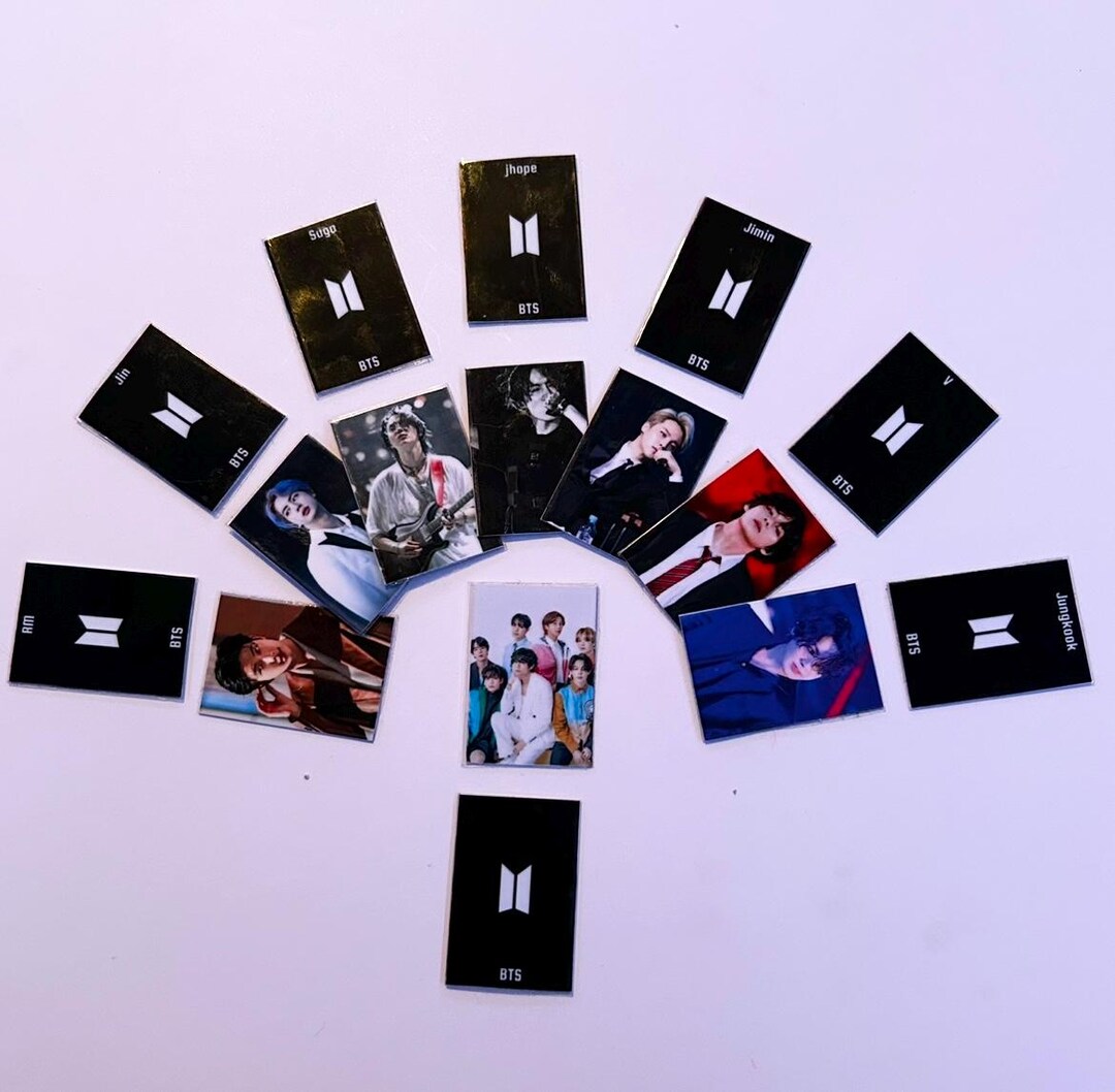 BTS Miniature Photocards - Etsy