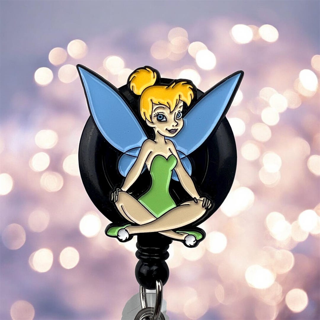 Tinkerbell-inspired Retractable Badge Reel - Fairy ID Holder - Nurses ...