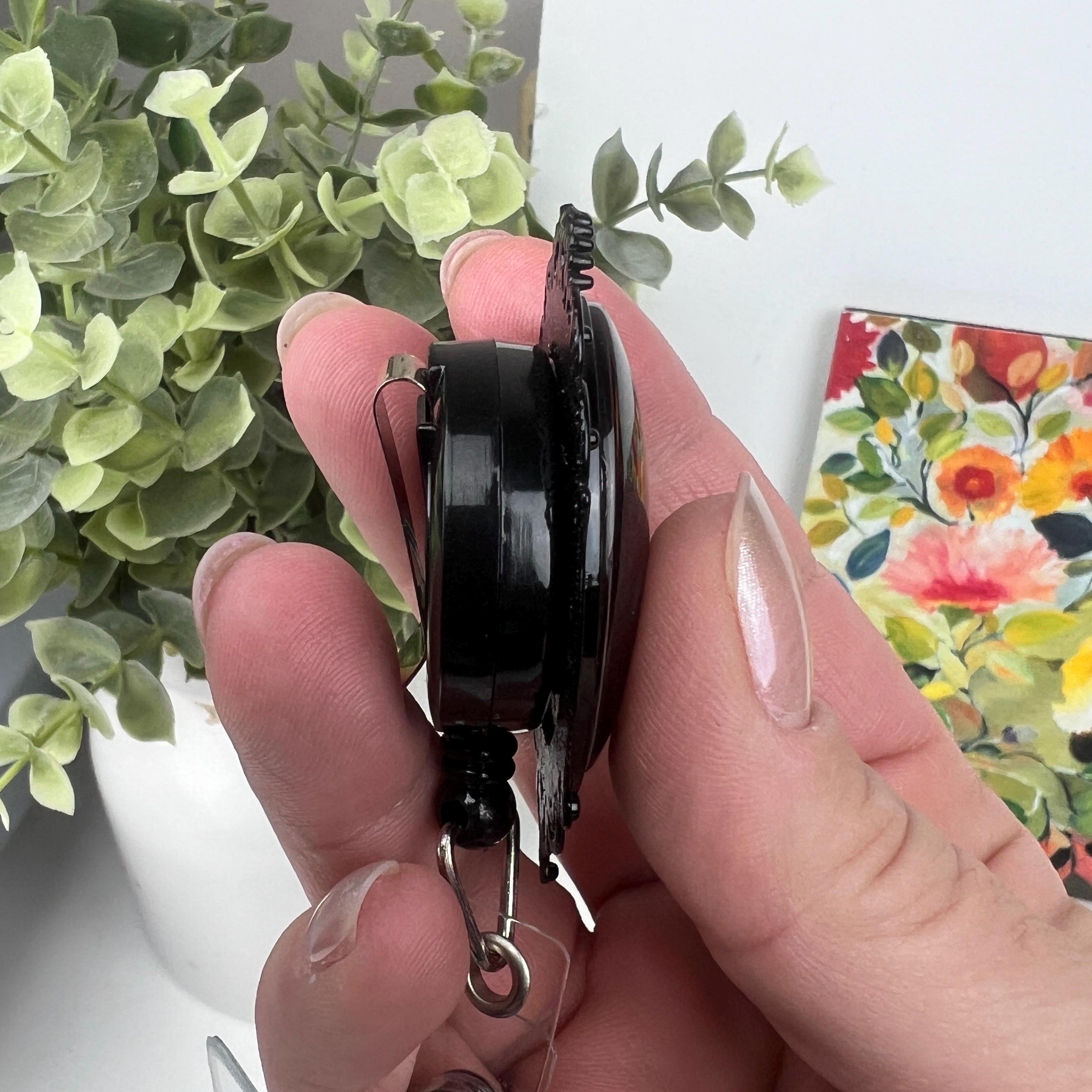Sun and Moon Retractable Badge Reel: Celestial Vintage ID Holder With ...