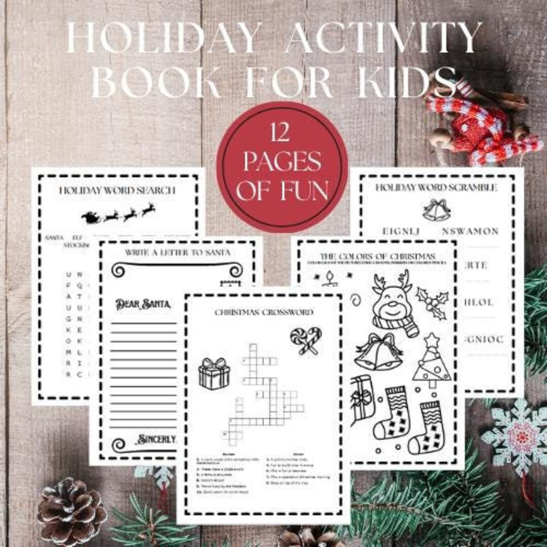 Holiday Activity Bundle for Kids, Holiday Activities for Kids ...