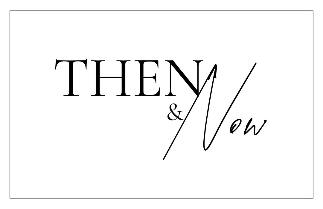 Then and Now Poster - Etsy