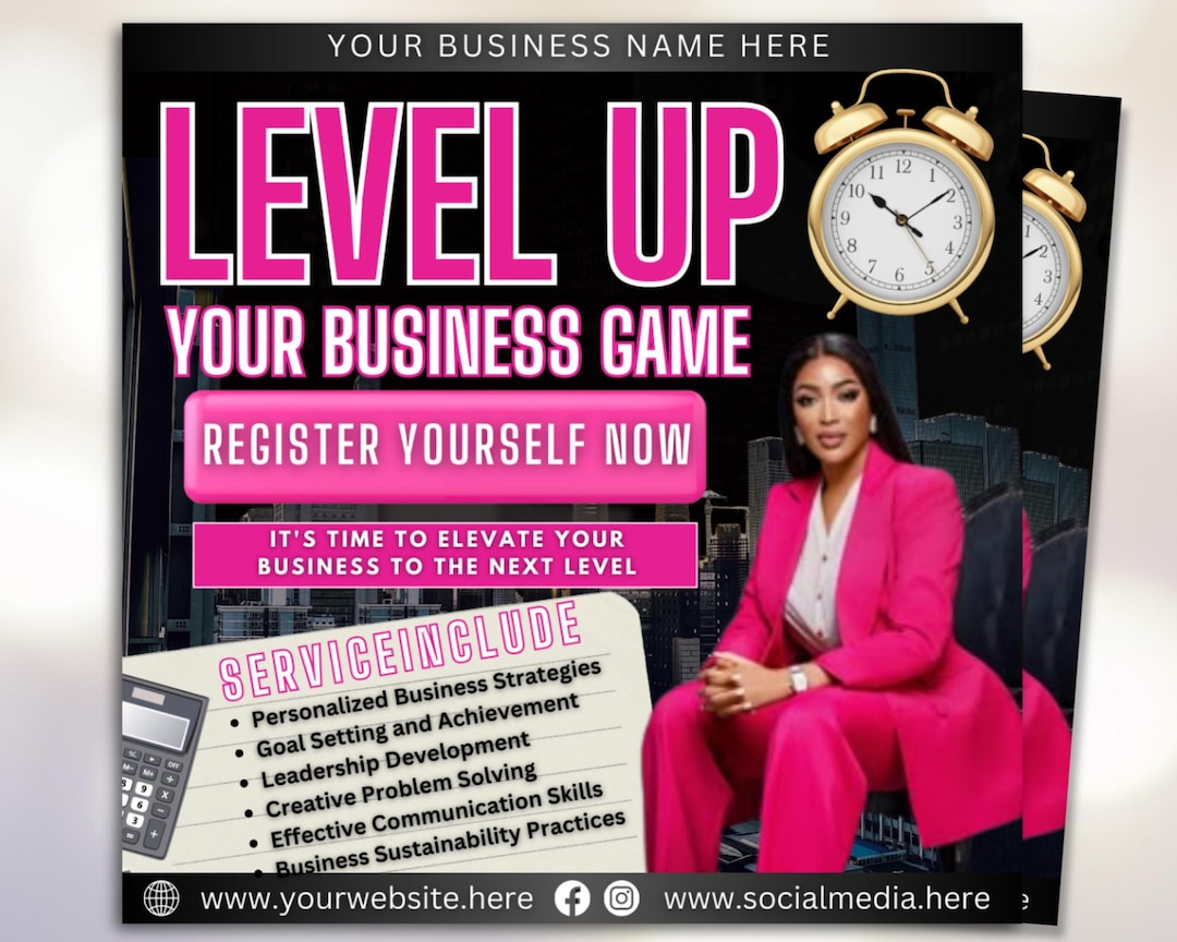 Business Coach Flyer Canva Template, Consultation Flyer,entrepreneur Flyer,workshop Flyer ...