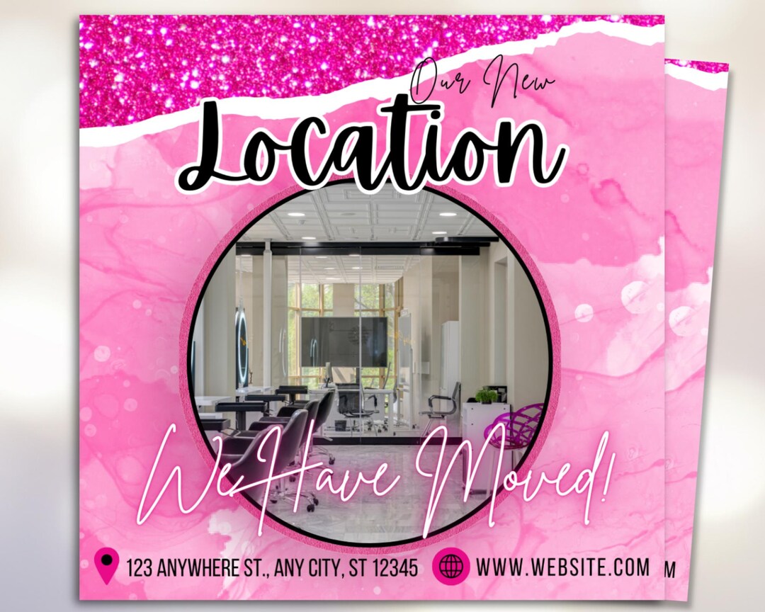 We Have Moved DIY New Location Flyer Relocating Alert Flyer Store ...